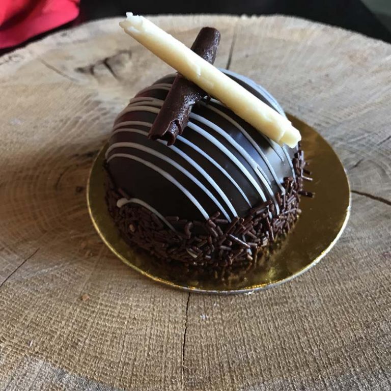 CHOCOLATE HAZELNUT MOUSSE DOME — Amphora Bakery