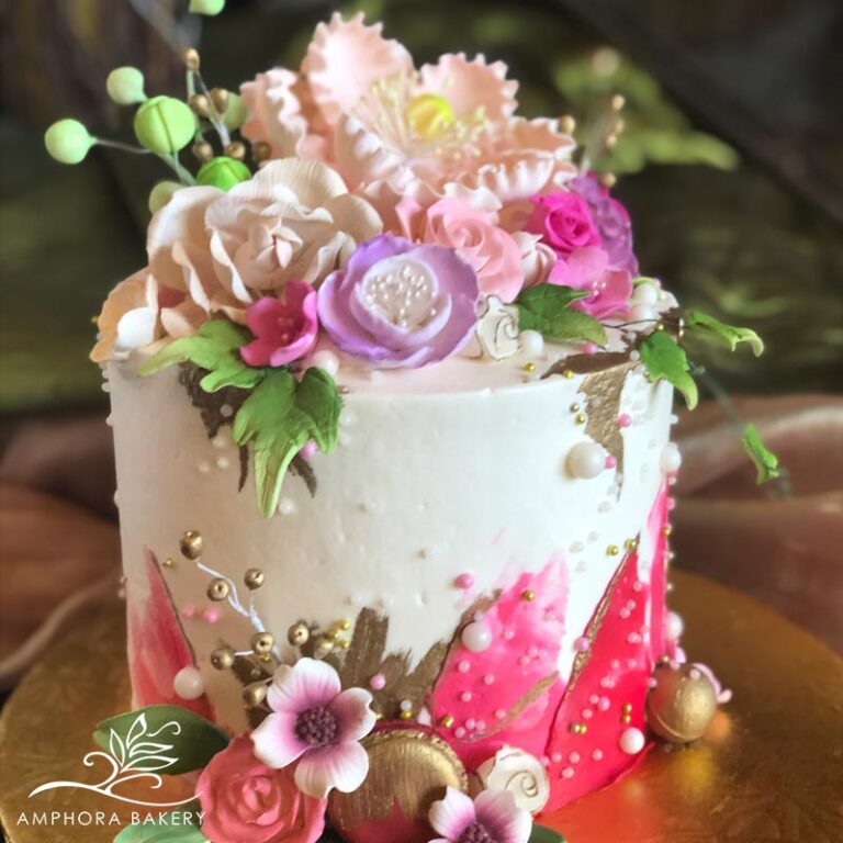 S-20 CHAMPAGNE FLUTES CAKE — Amphora Bakery